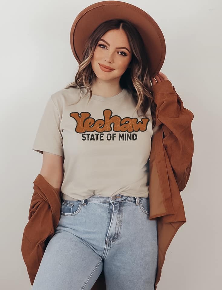 Yeehaw State of Mind Tee – HANK & SCOOT